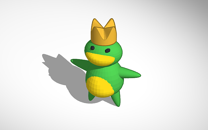 3D design King Brian The Frog | Tinkercad