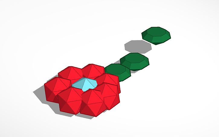 3D design flower - Tinkercad