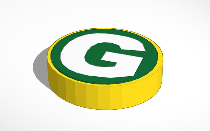 3D design packers logo | Tinkercad