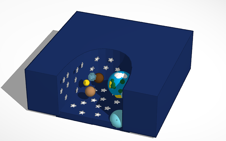 3D design planeta - Tinkercad