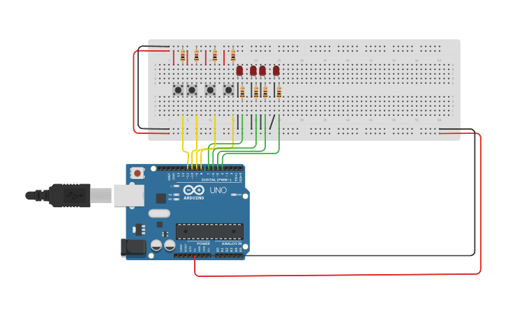 Circuit design Ex4.1 - Tinkercad