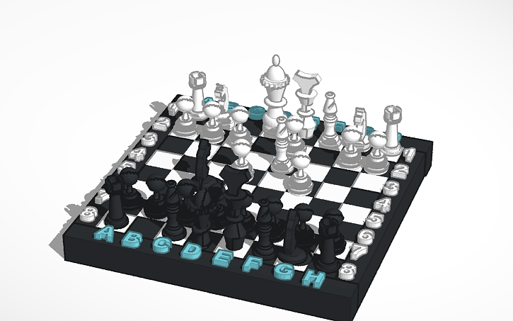 3D design CoderDojo - Szachy - Tinkercad