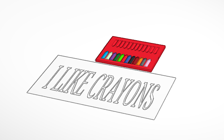 3D design CRAYONS AND PAPER | Tinkercad