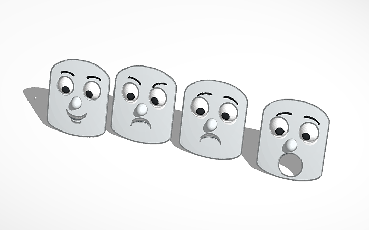 3D design Spencer Faces - Tinkercad