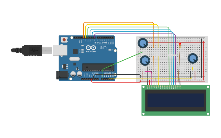 Circuit design ADC with SFRs | Tinkercad