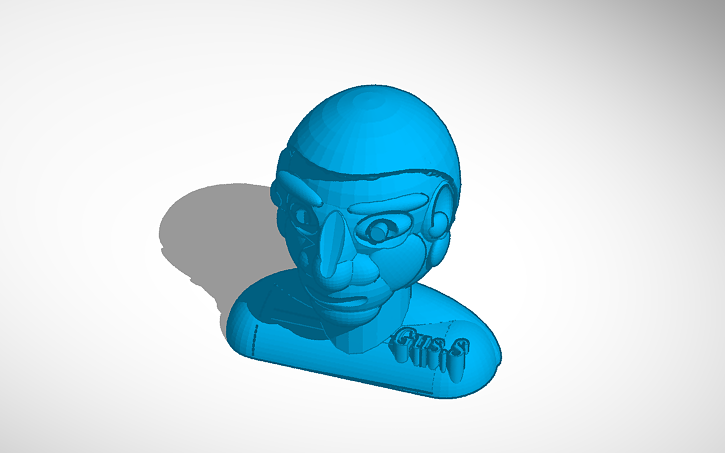 3D design head 1 | Tinkercad