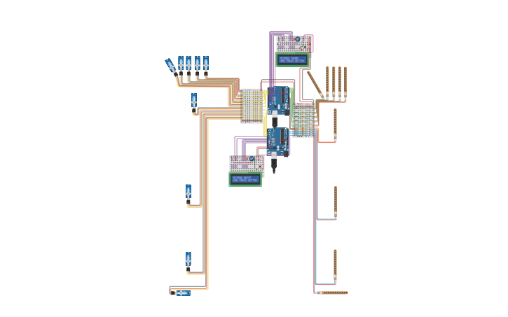 Circuit design Robotic Arm | Tinkercad