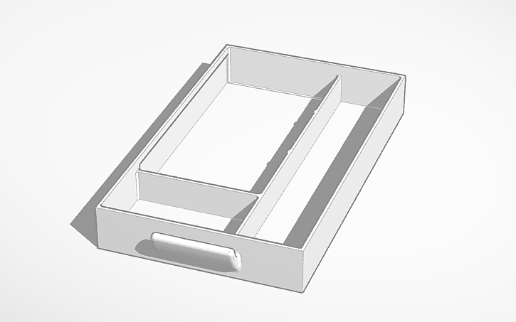 3D design Ender 3 top drawer - Tinkercad