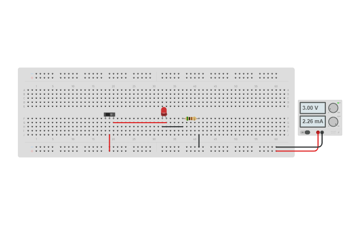 Circuit Design Led Switch Tinkercad
