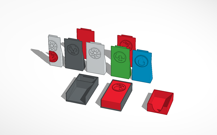 3D design MTG magic deck box | Tinkercad