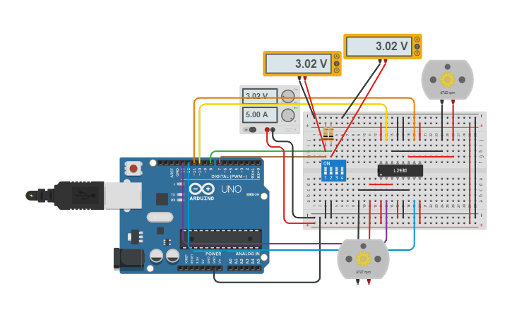 Circuit design Reo 2. Sensores y botones. | Tinkercad