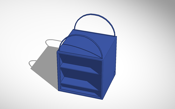 3D design dsiplay cabinet - Tinkercad