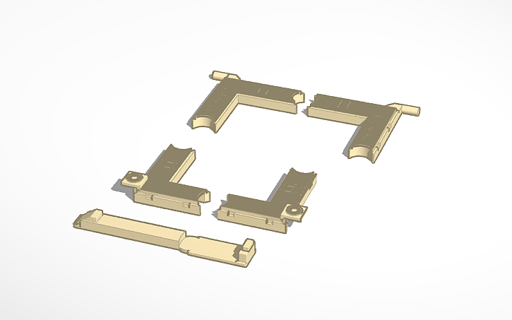 3D design Screen Corner #44 complete set | Tinkercad