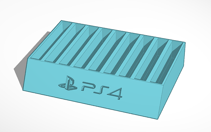3D design ps4 game holder | Tinkercad