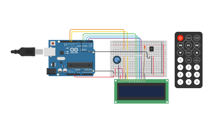 Circuit Design Control Ir En Lcd Tinkercad