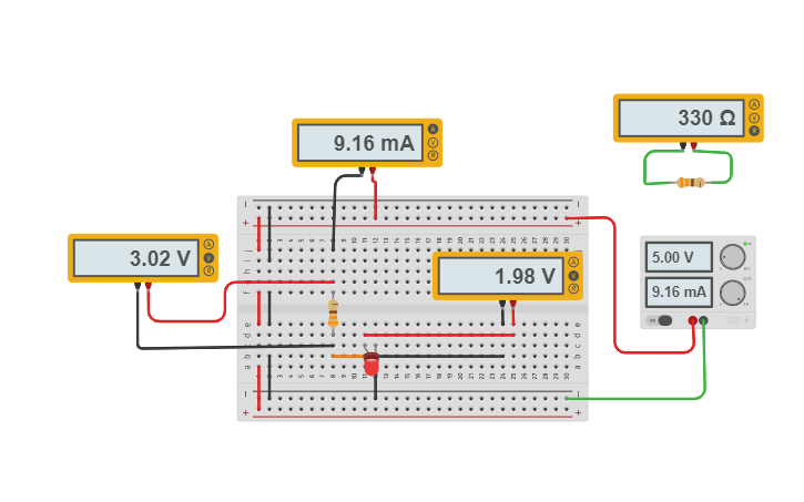 Circuit design EJEMPLO DE MEDICIÓN PARA CLASE 2 EMCA G2 | Tinkercad