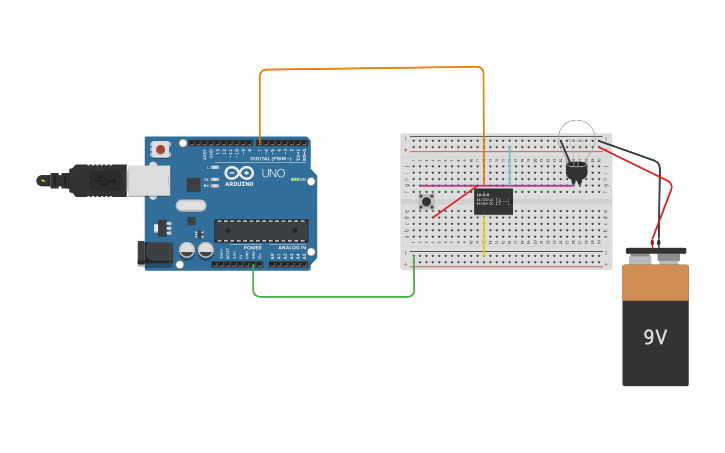 Circuit design Relay - Tinkercad