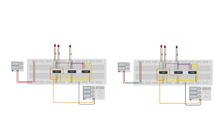 Circuit Design Mod 5 Mod 6 Asynchronous Counter Tinkercad