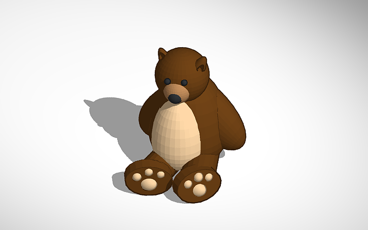 3D design bear | Tinkercad