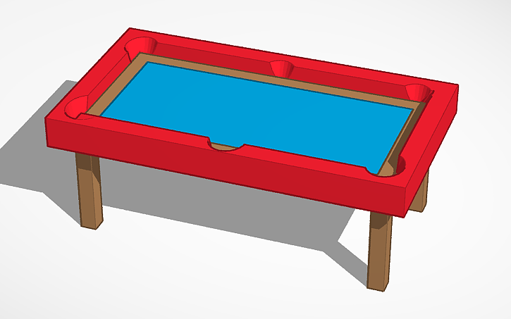 3D design POOL TABLE - Tinkercad