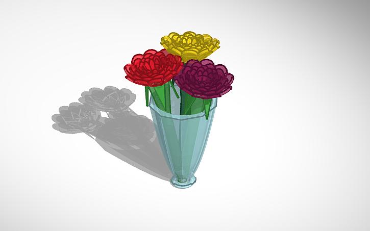 3D design Flowers - Tinkercad