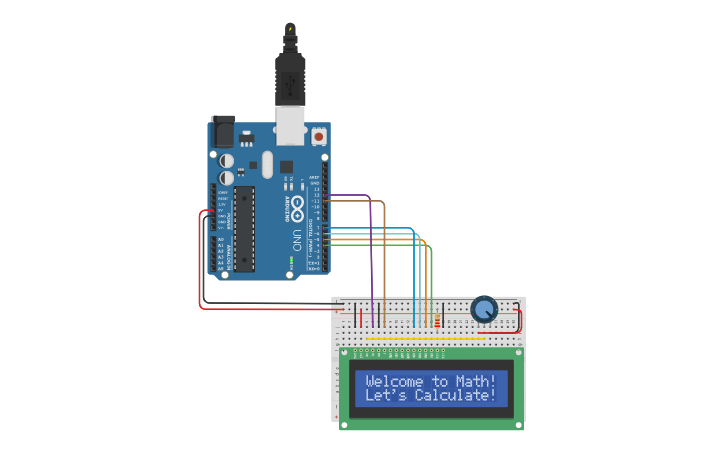 Circuit design Serial Input Math - Tinkercad
