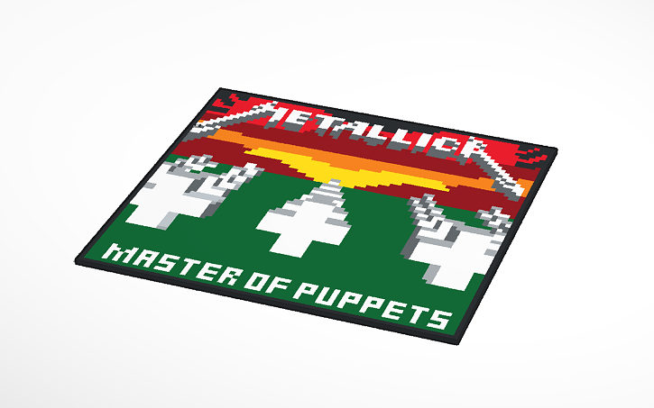 3D design Master of Puppets - Tinkercad