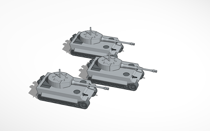 3D design army tanks - Tinkercad