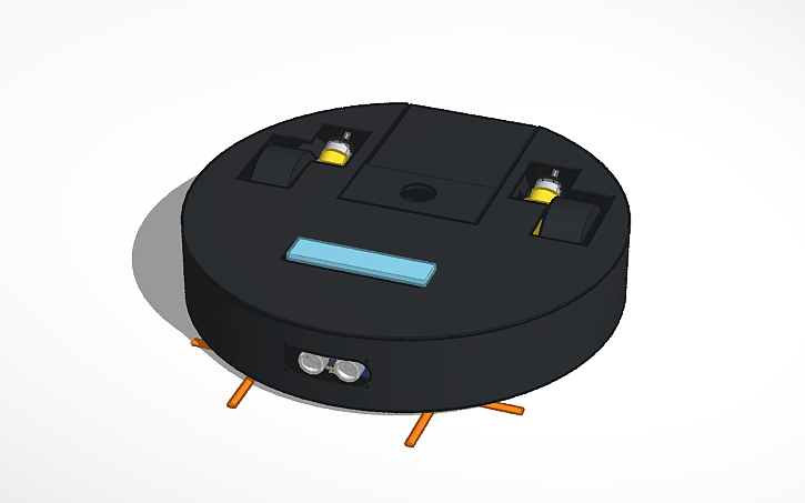 3D design Robot vacuum Cleaner (Cleanbot) - Tinkercad