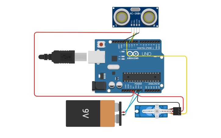 Circuit design Hand sanitizer diagram | Tinkercad