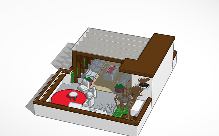 3D design Roof Top Deck Design - Tinkercad