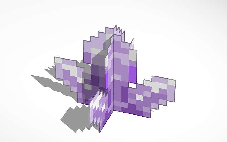 3D design Minecraft Amethyst - Tinkercad