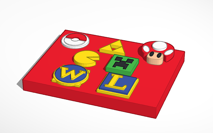 3D design game logos | Tinkercad