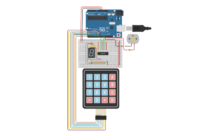Circuit design Elevator - Tinkercad