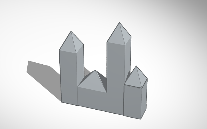 3D design skyline | Tinkercad