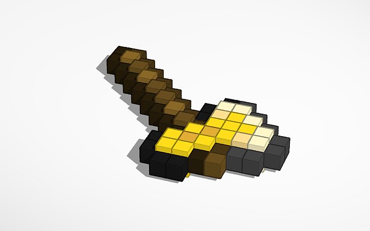 3D design Copy of Minecraft Axe - Tinkercad