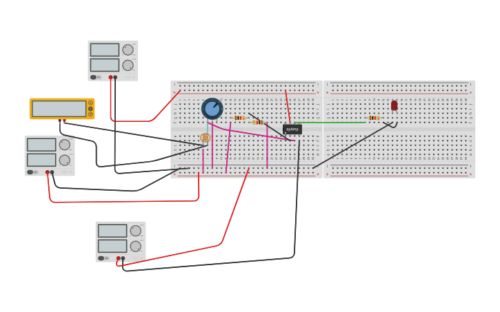 Circuit design LDR - Tinkercad