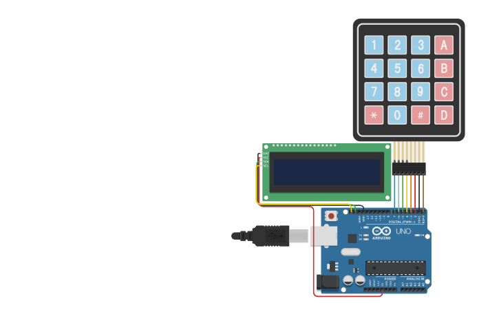 Circuit design Part 1: Initiation au KeyPad 4x4 - Tinkercad