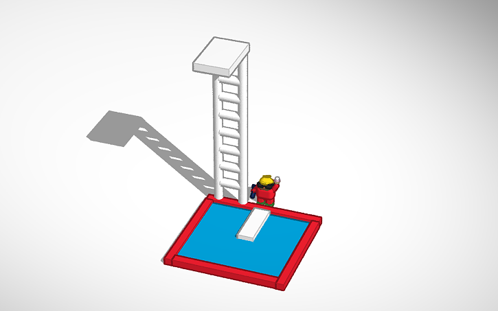 3D design diving board park!!! - Tinkercad