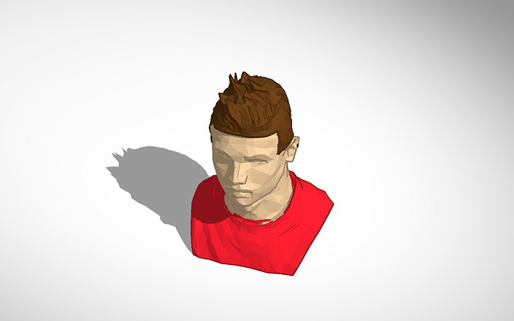 3D design Color Cristiano Ronaldo NON-Original Face :) - Tinkercad