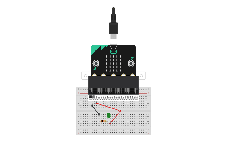 Circuit design Microbit - Led - Tinkercad