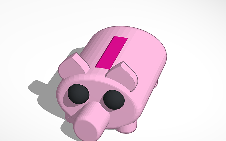 3D design Copy of alcancía - Tinkercad