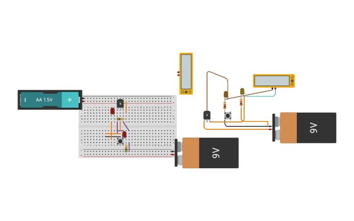 Circuit design NPN Transistors | Tinkercad