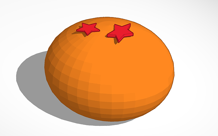 3D design The two star Dragonball. | Tinkercad