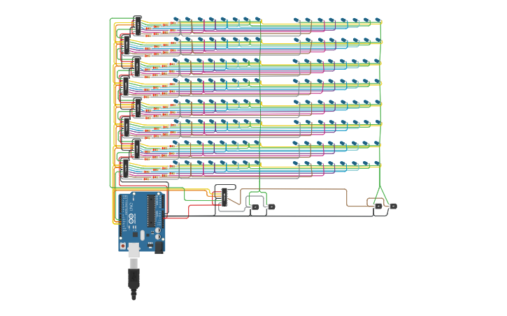 Circuit Design Led Cube 2 Tinkercad