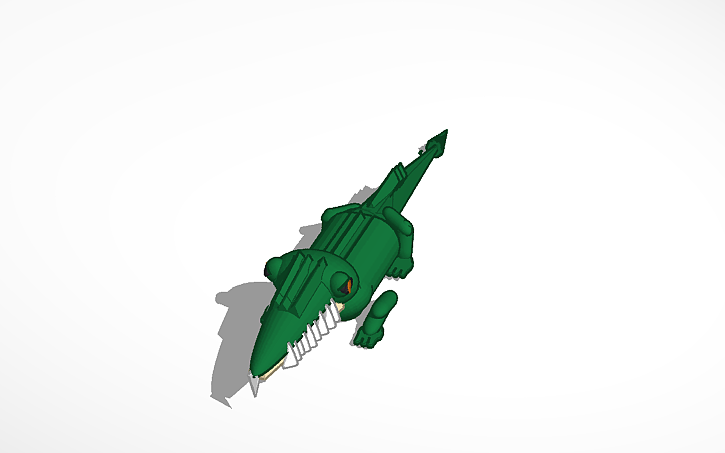 3D design saber toothed alligator | Tinkercad