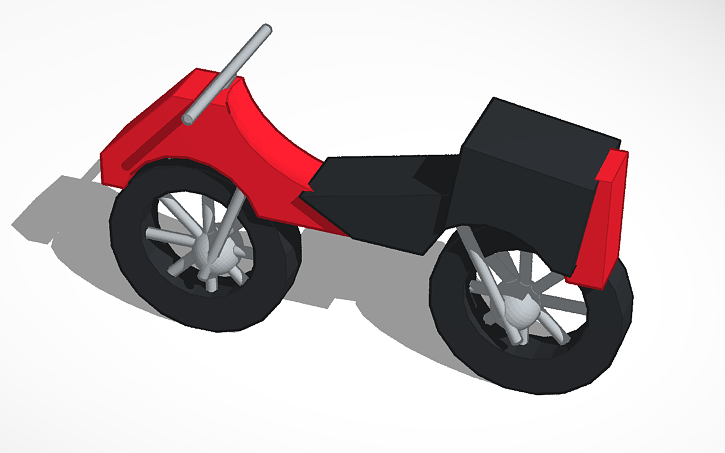 3D design motorcycle - Tinkercad