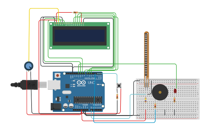 Circuit design Smart house - Tinkercad