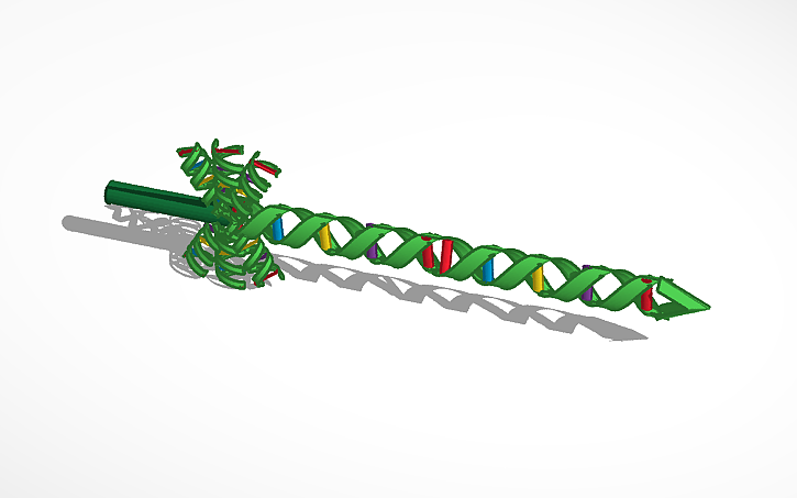 3D design DNA Sword - Tinkercad