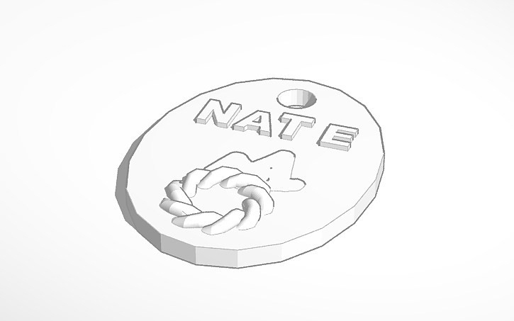 3D design Secor-Key Chain - Tinkercad